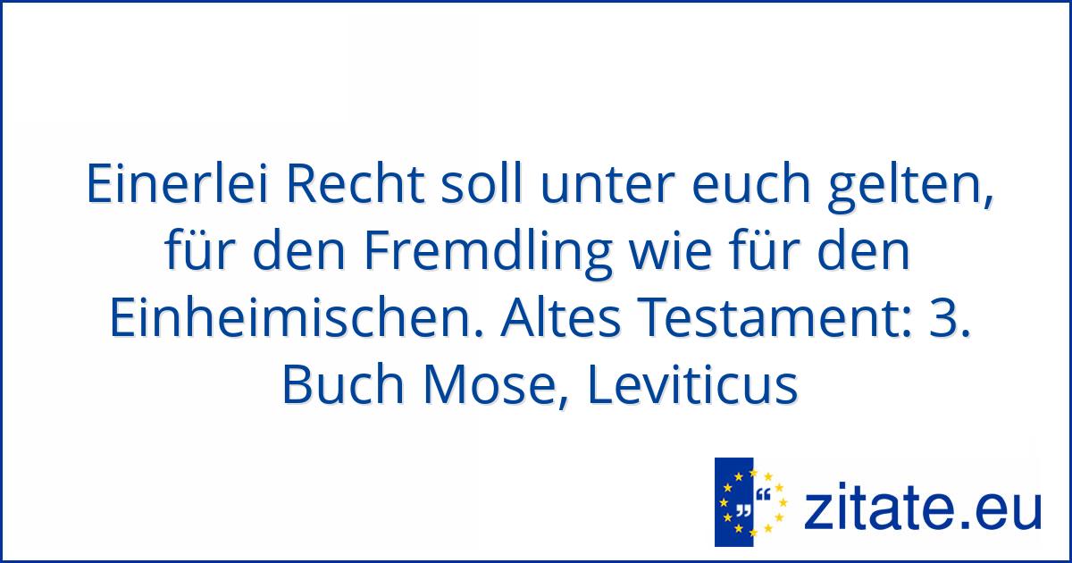 Altes Testament: 3. Buch Mose, Leviticus | zitate.eu
