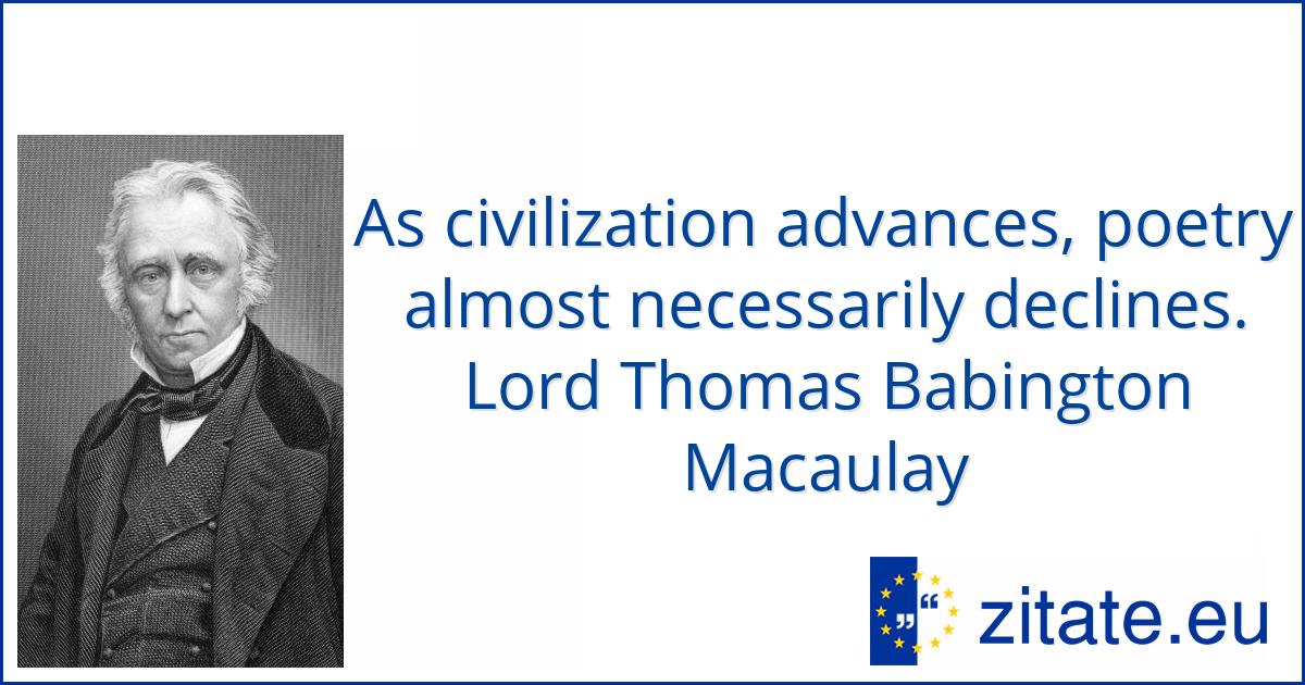 Lord Thomas Babington Macaulay | zitate.eu